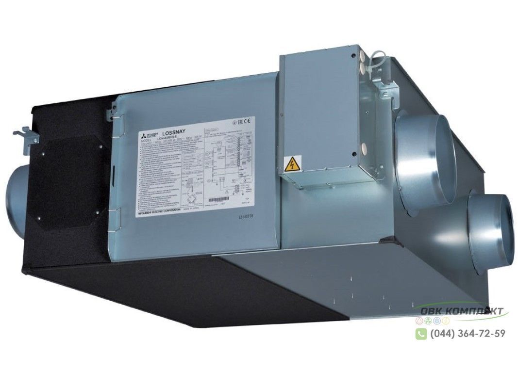 Mitsubishi Electric LGH-65RVX-E - припливно-витяжна установка, відео.