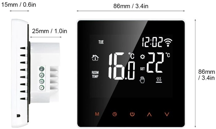 ≡ Smart Wi Fi Терморегулятор для котла Tuya купить в Киеве Украине