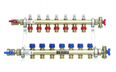 ≡ Коллектор распределительный на 7 контуров 3/4" HKV-D 7, с ...