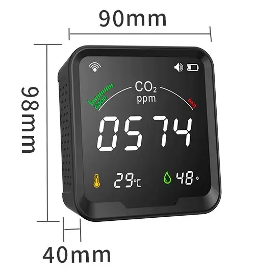 ≡ SMART Wi-Fi Датчик CO2, температуры и влажности Tuya купить в Киеве ...
