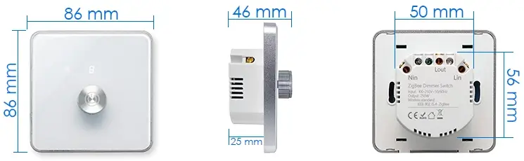 ≡ SMART Wi-Fi Регулятор скорости вентилятора с ручкой белый купить в ...